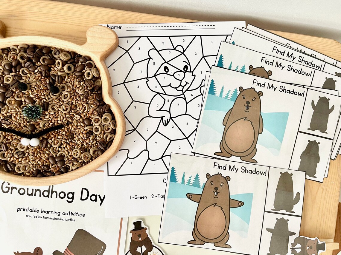 Groundhog Day Learning Pack, Preschool Activities, Homeschool Unit ...