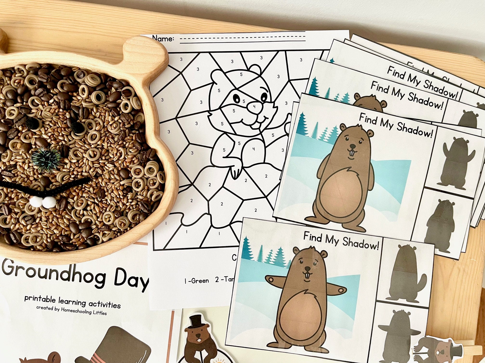 Groundhog Day Learning Pack, Preschool Activities, Homeschool Unit ...