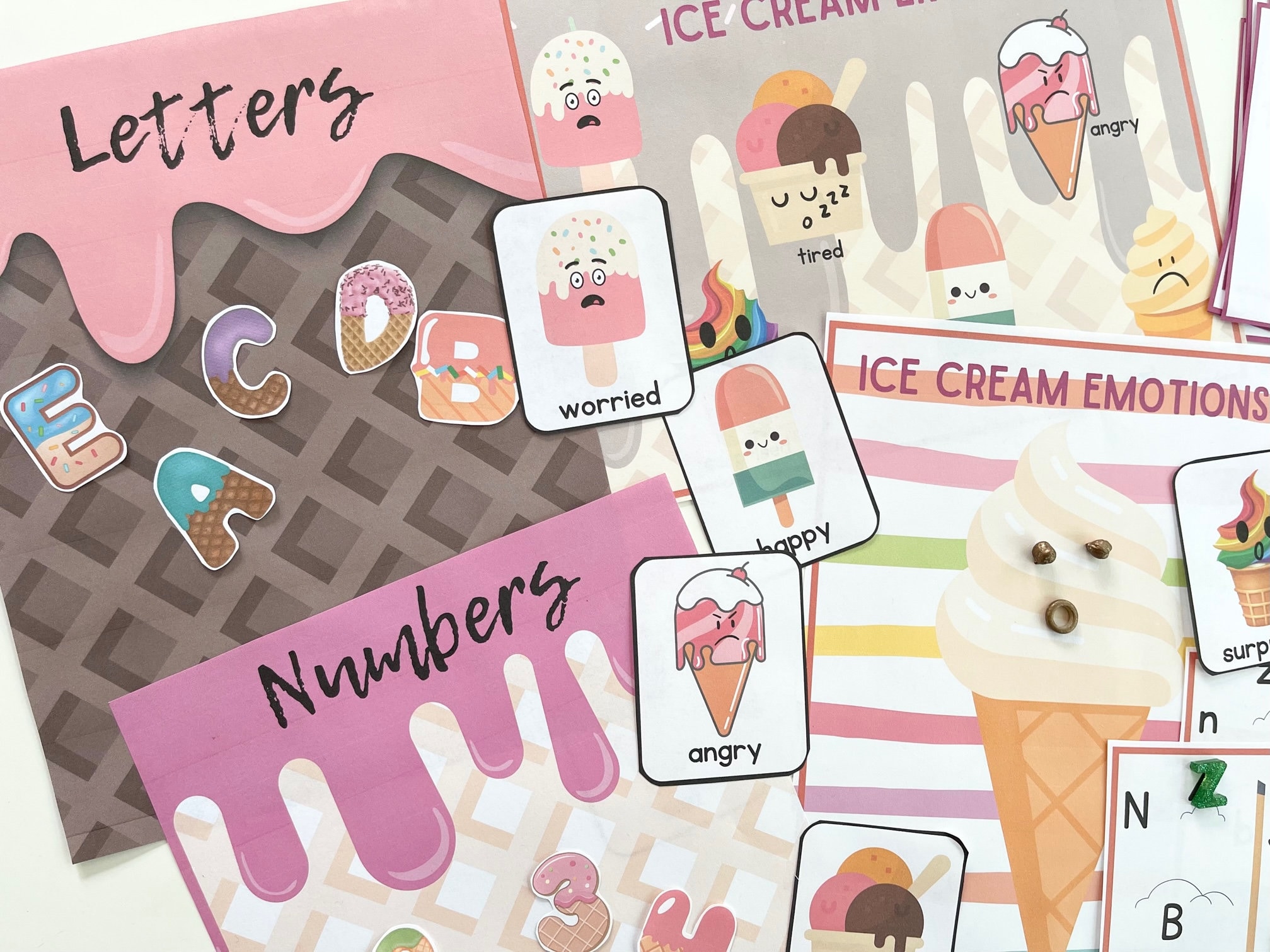 Ice Cream Learning Pack, Summer Printables, Preschool Activities for ...