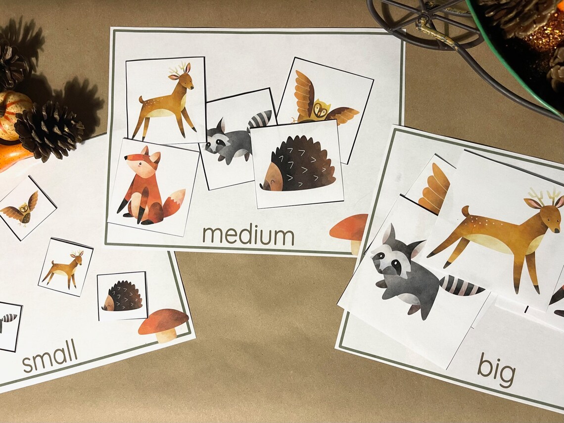 Forest Friends Preschool Learning Pack, Alphabet Activities, Montessori ...