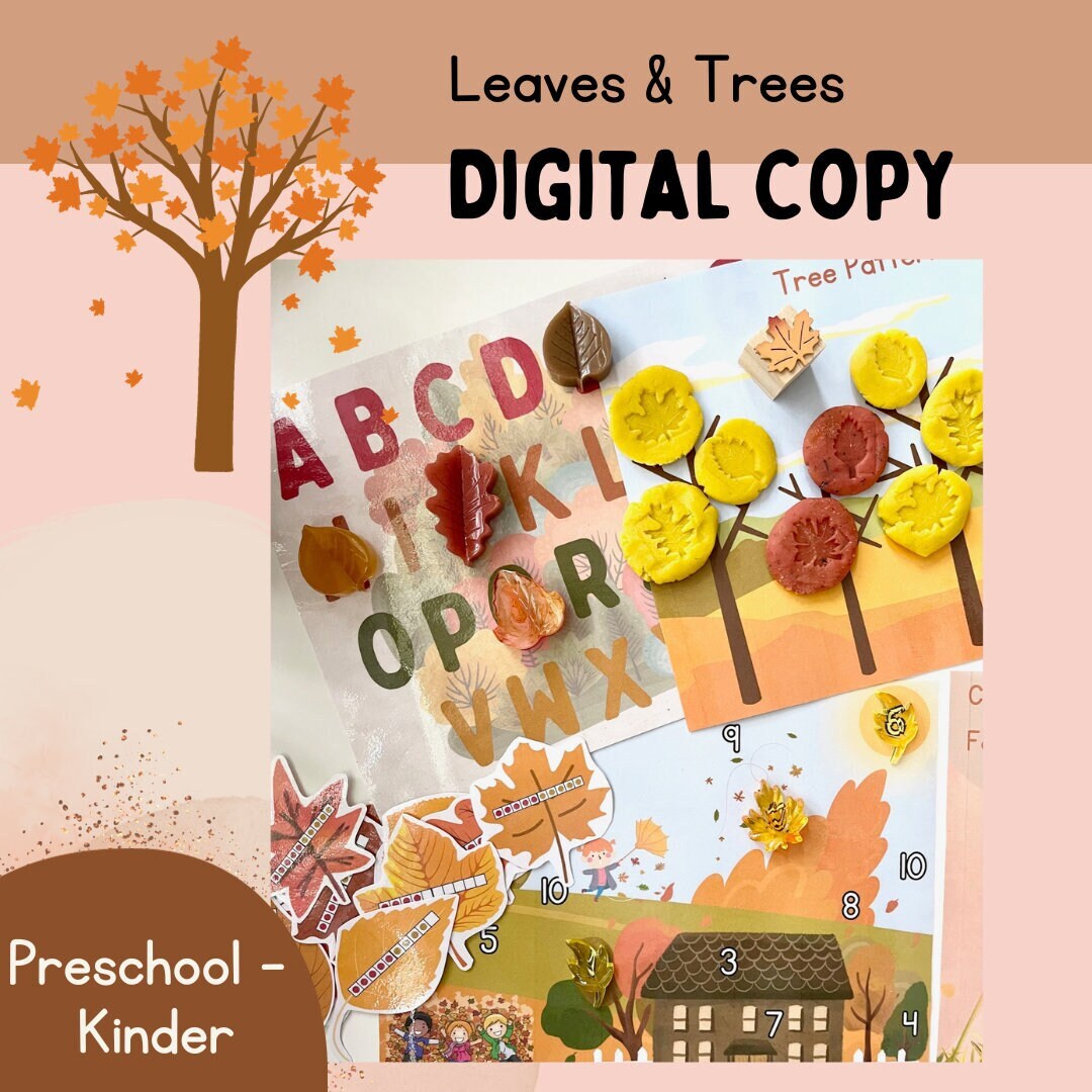 Leaves and Trees Learning Pack, Homeschool Printables, Sensory Play ...