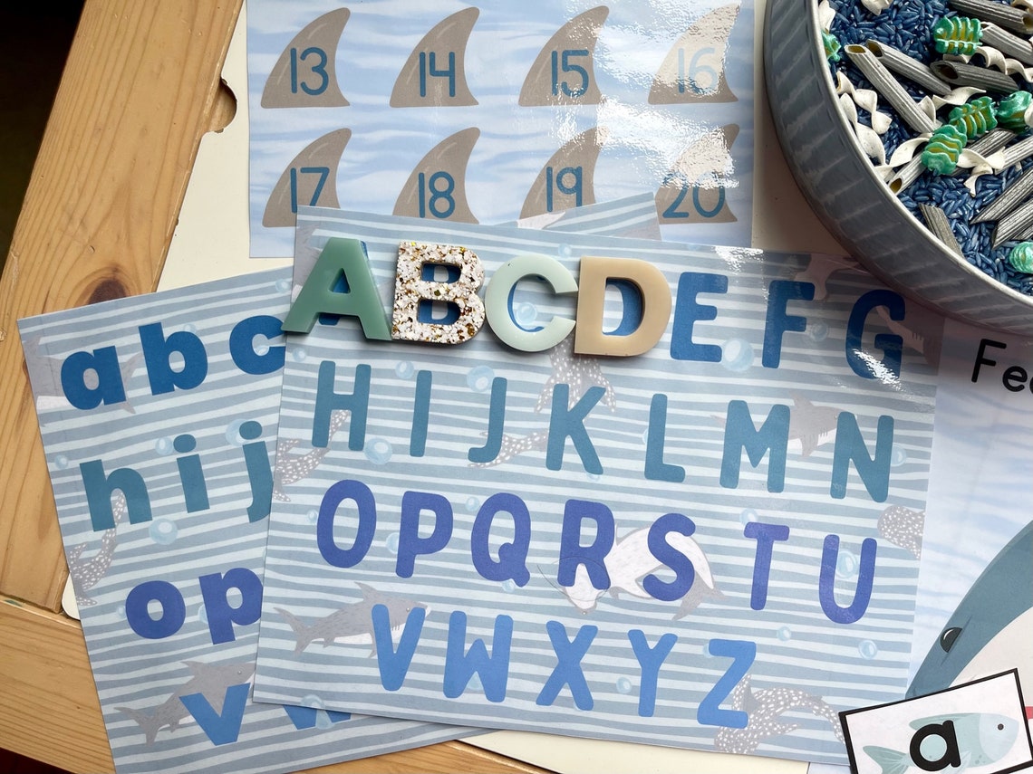 Shark Learning Pack, Summer Printables, Preschool Activities for Summer ...