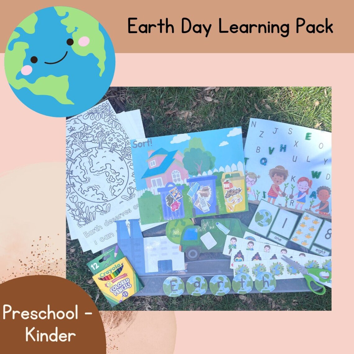 Earth Day Themed Learning Pack Preschool Spring Activities - Etsy