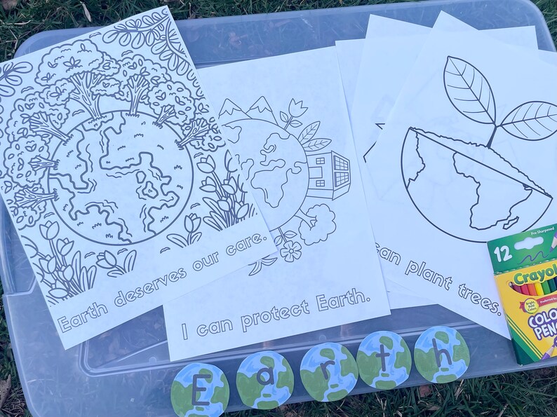 Earth Day Themed Learning Pack, Preschool Spring Activities, Montessori ...