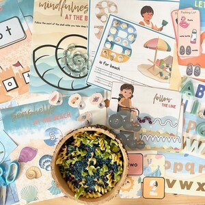 At the Beach Learning Pack, Preschool Activities, Beach Unit ...