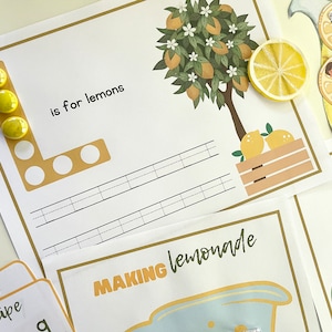 Lemonade Learning Pack, Summer Printables, Preschool Activities for ...