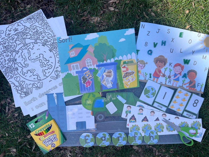 Earth Day Themed Learning Pack, Preschool Spring Activities, Montessori ...