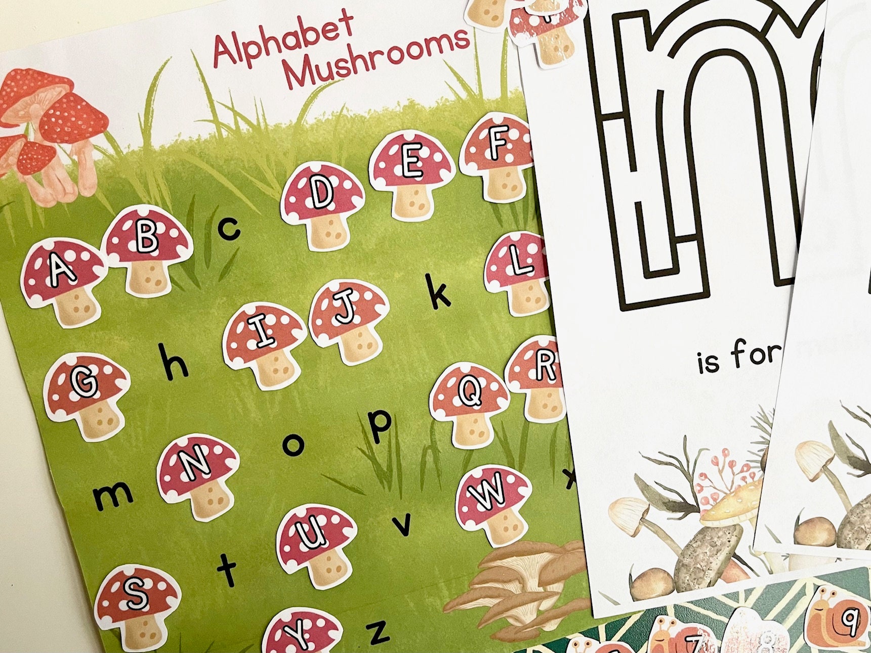 Mushrooms Learning Pack, Homeschool Printables, Sensory Play, Fall ...