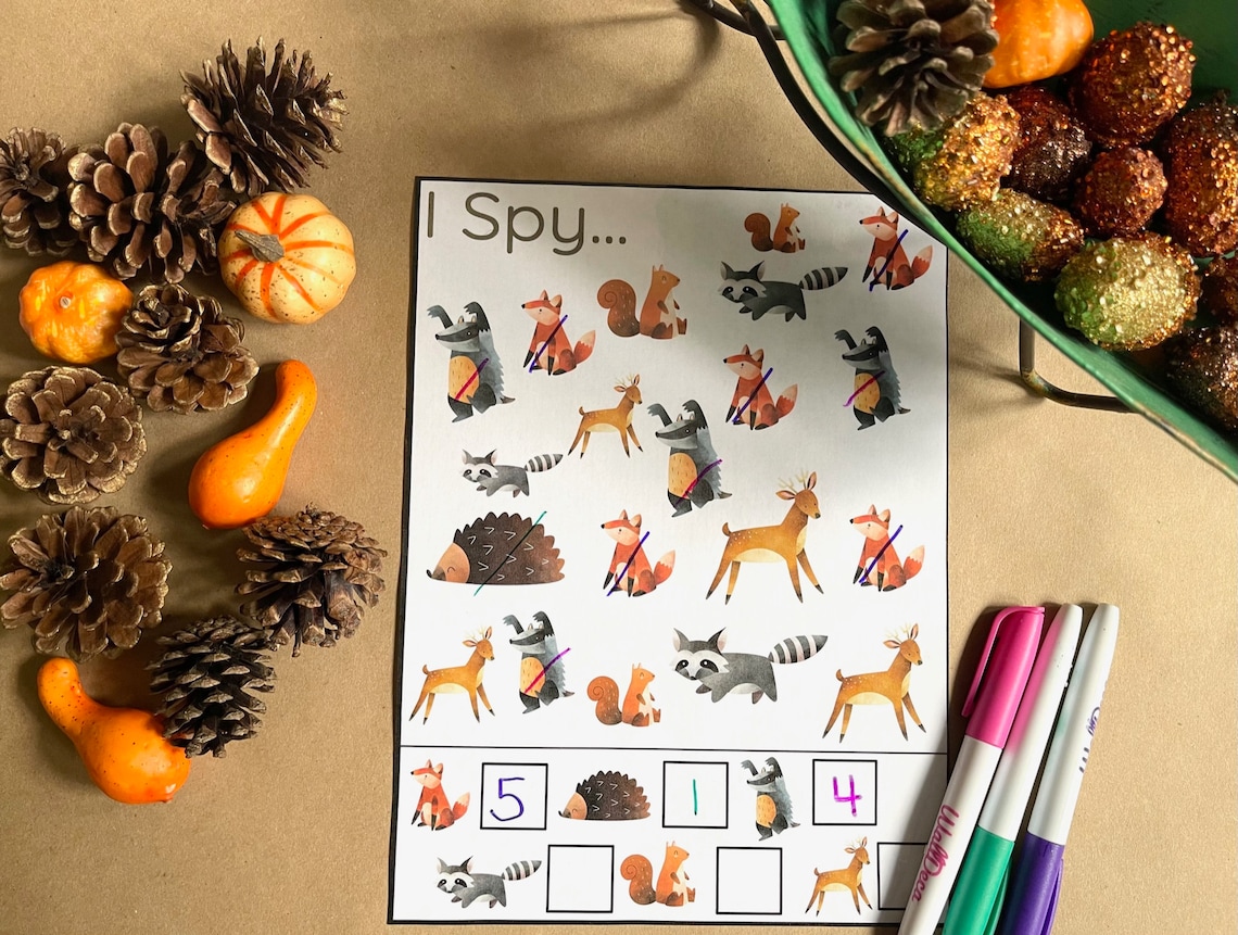 Forest Friends Preschool Learning Pack Alphabet Activities - Etsy