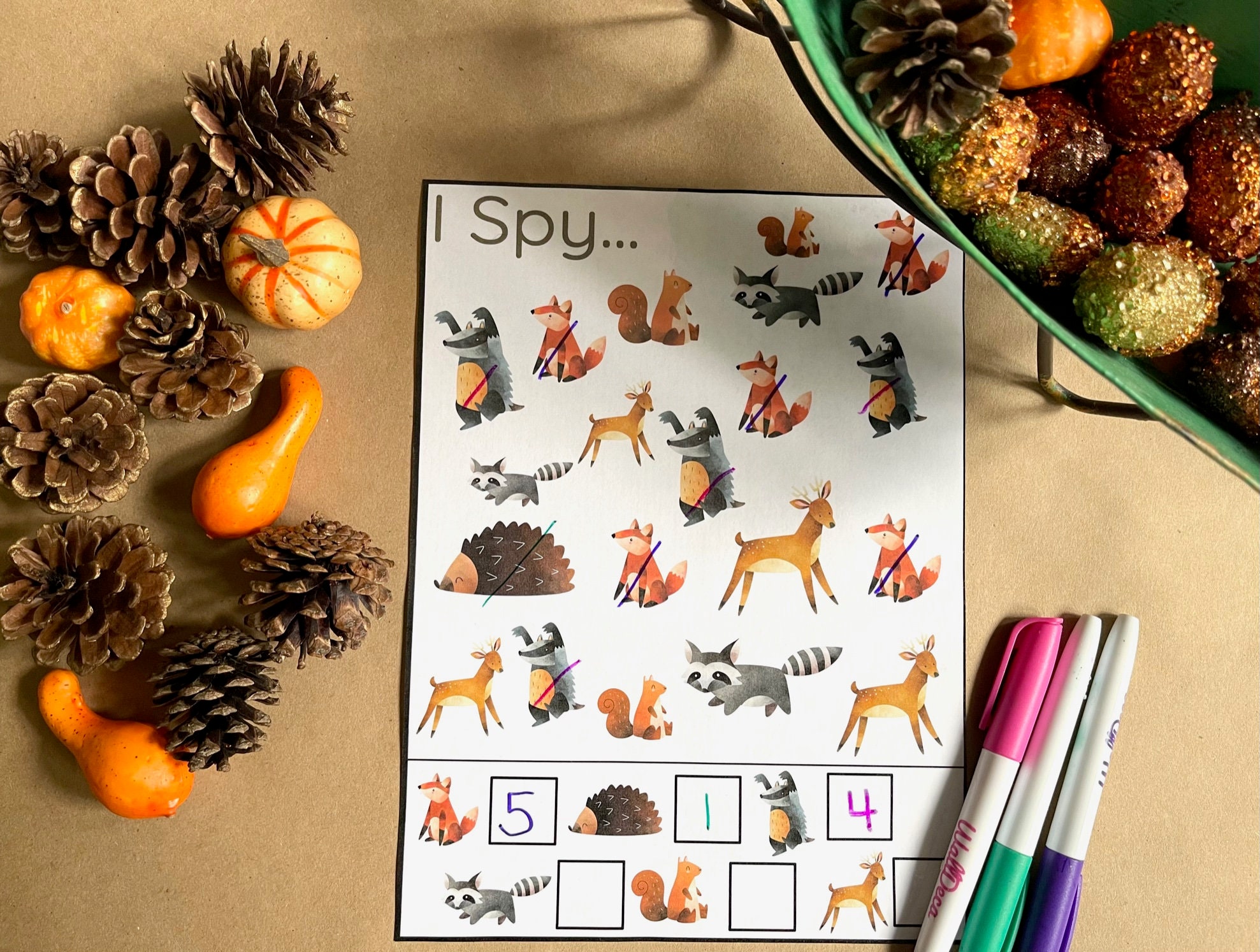 Forest Friends Preschool Learning Pack Alphabet Activities - Etsy