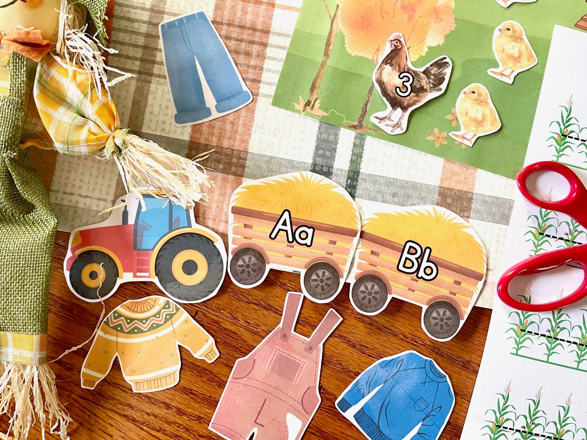 Fall on the Farm Learning Pack, Homeschool Printables, Sensory Play ...