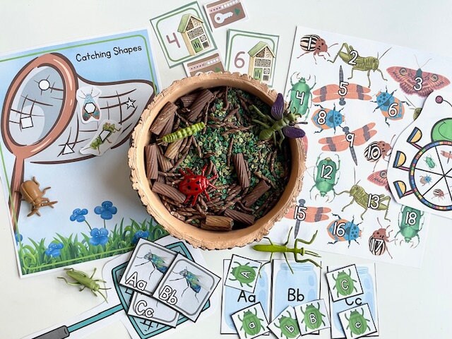 Insect PRESCHOOL Learning Pack, Spring Preschool Activities, Homeschool ...