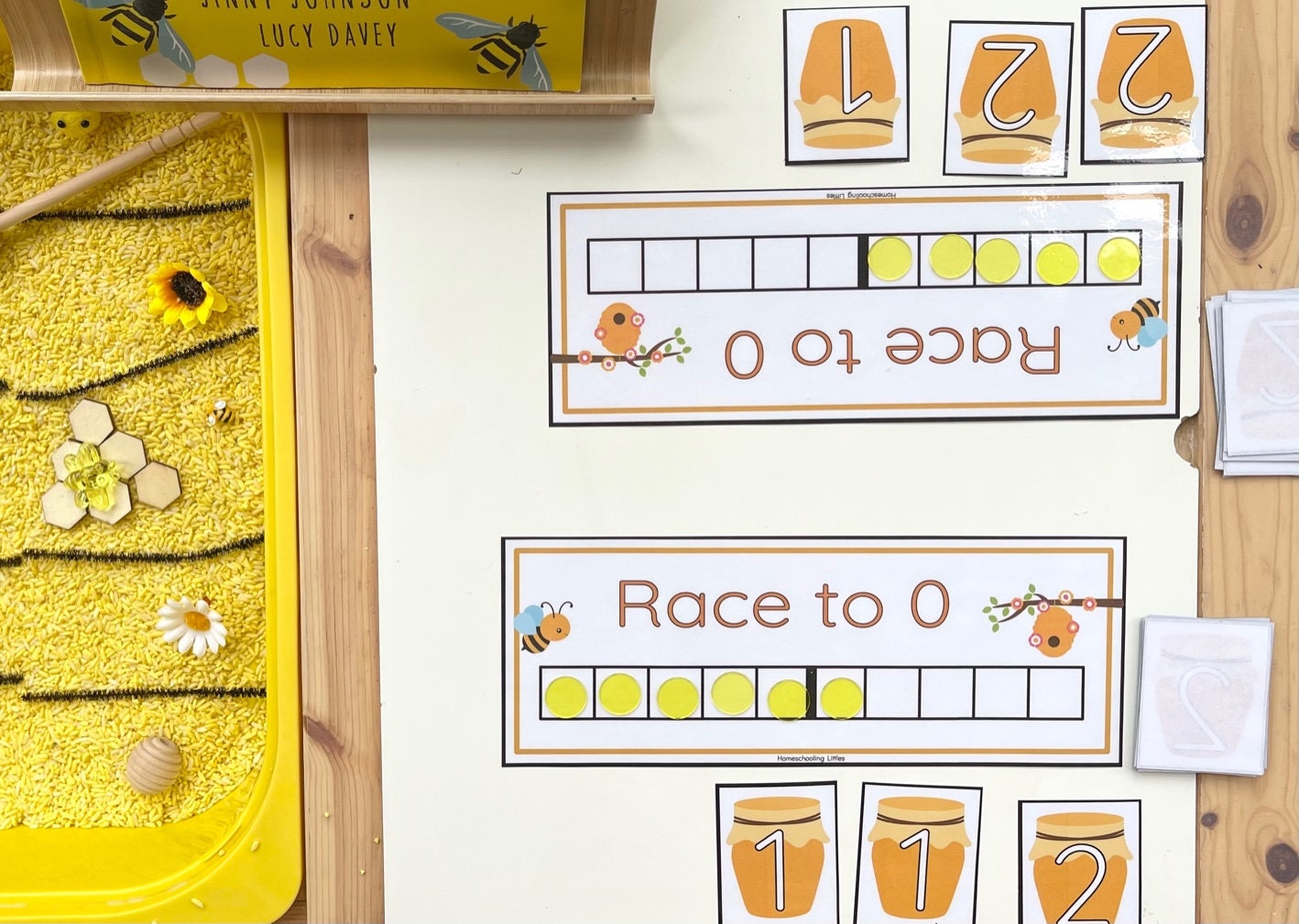 Bee Printables for Prek and Elementary, Bee Bundle, Phonics and Math ...