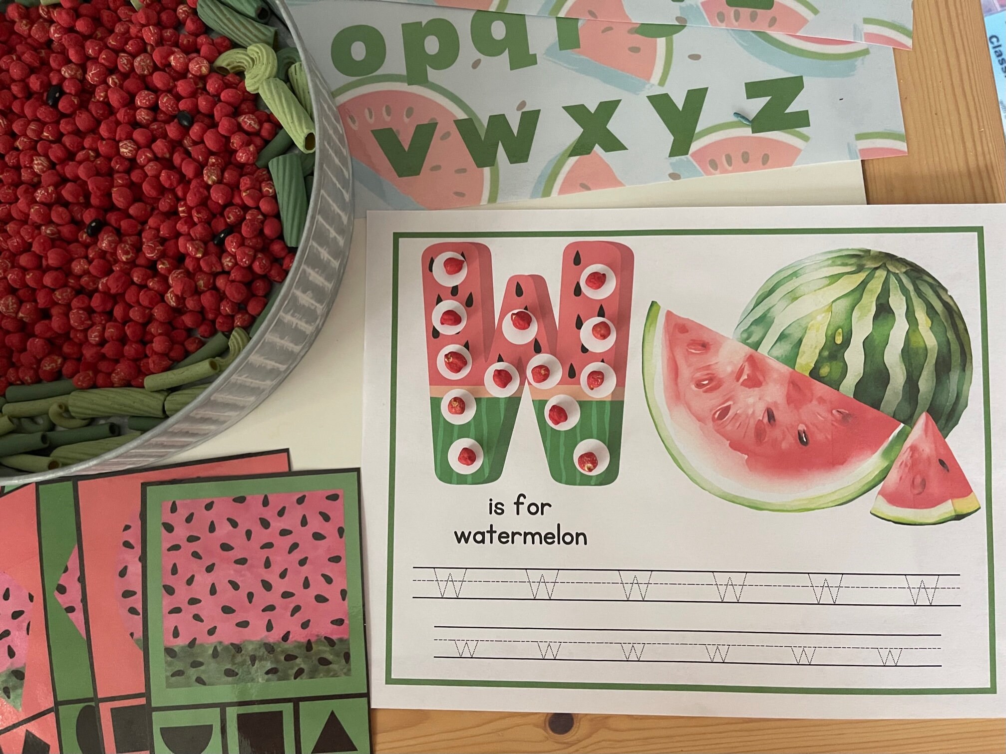 Watermelon Learning Pack, Summer Printables, Preschool Activities for ...
