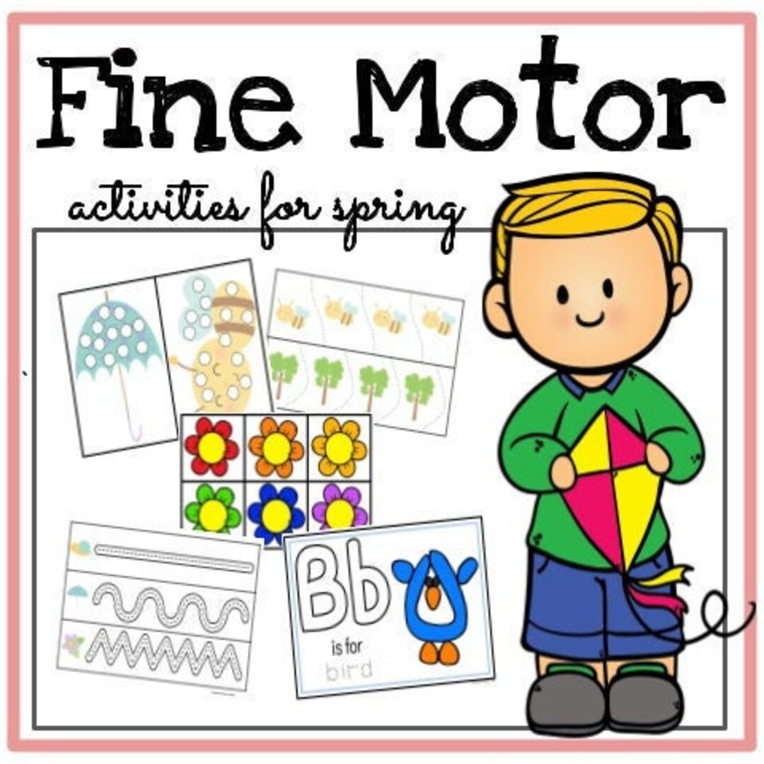 Spring Activity Bundle, Spring Preschool Printables, Fine Motor ...