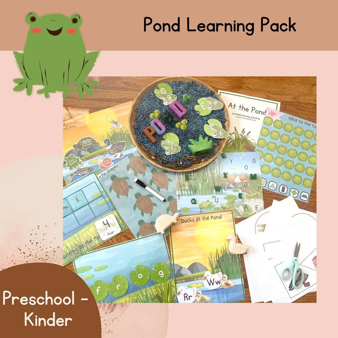 Pond Learning Pack, Preschool Activities, Pond Unit, Montessori ...