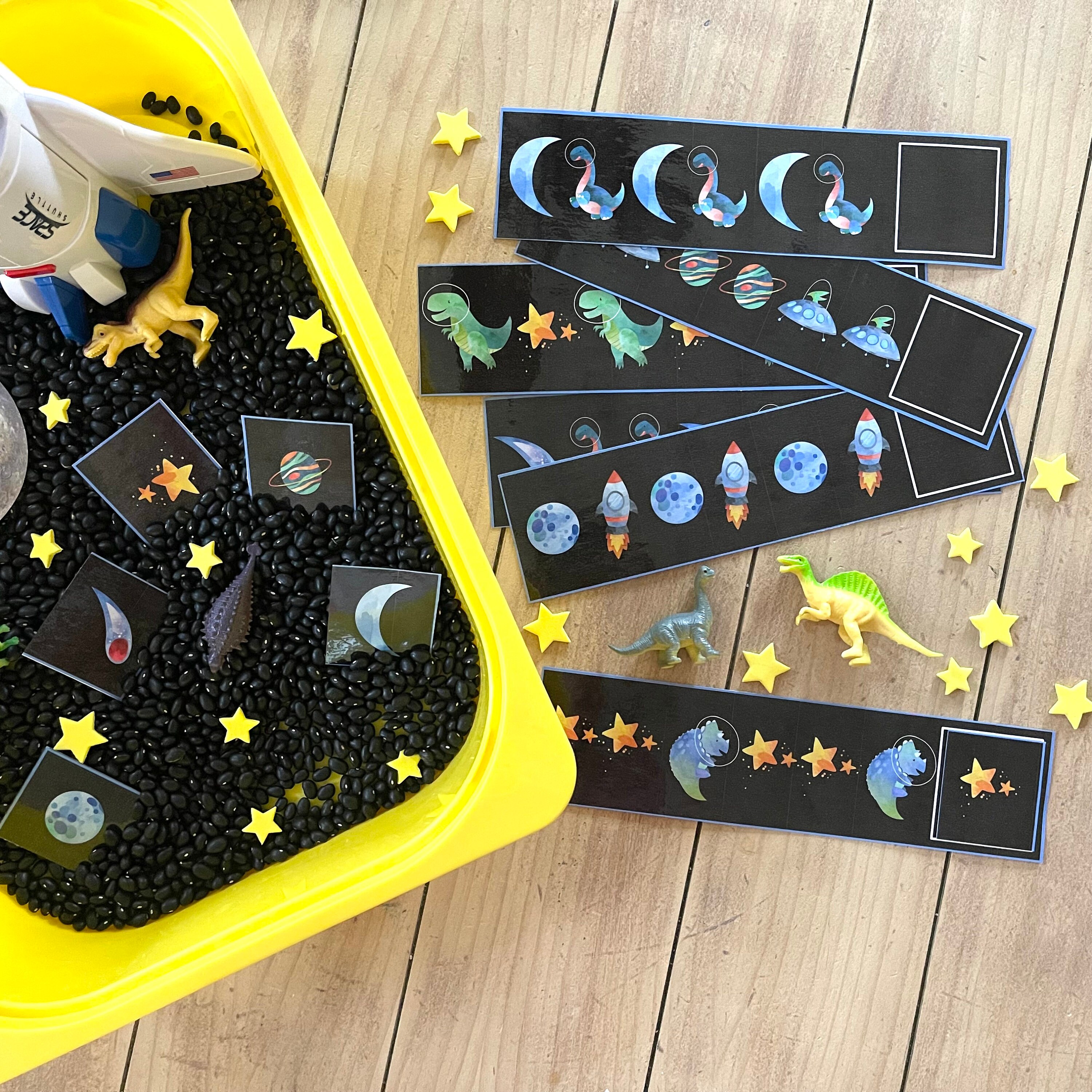 Dinosaurs in Space Printable Activities for Preschool or - Etsy