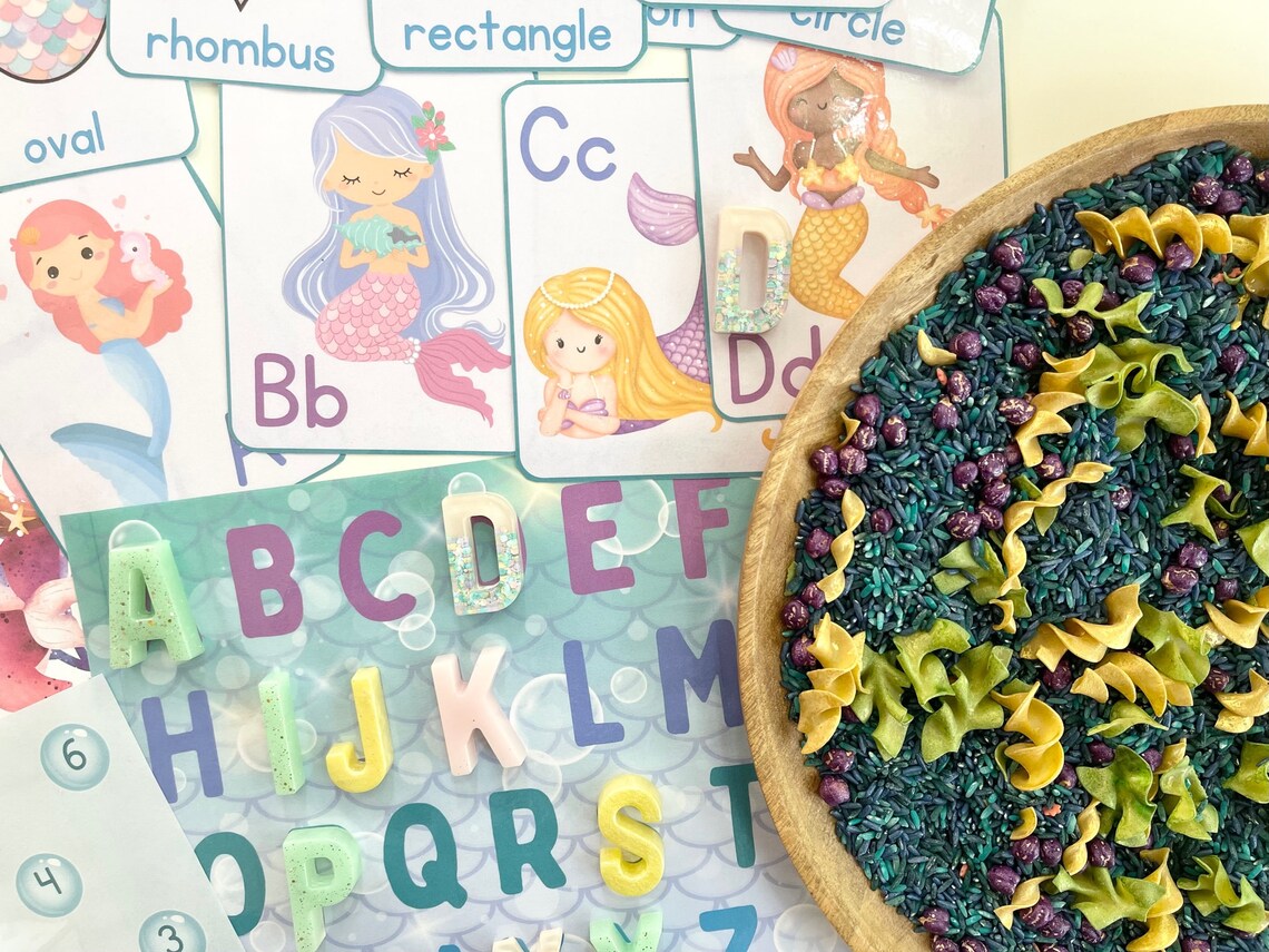 Mermaids Learning Pack, Summer Printables, Preschool Activities for ...