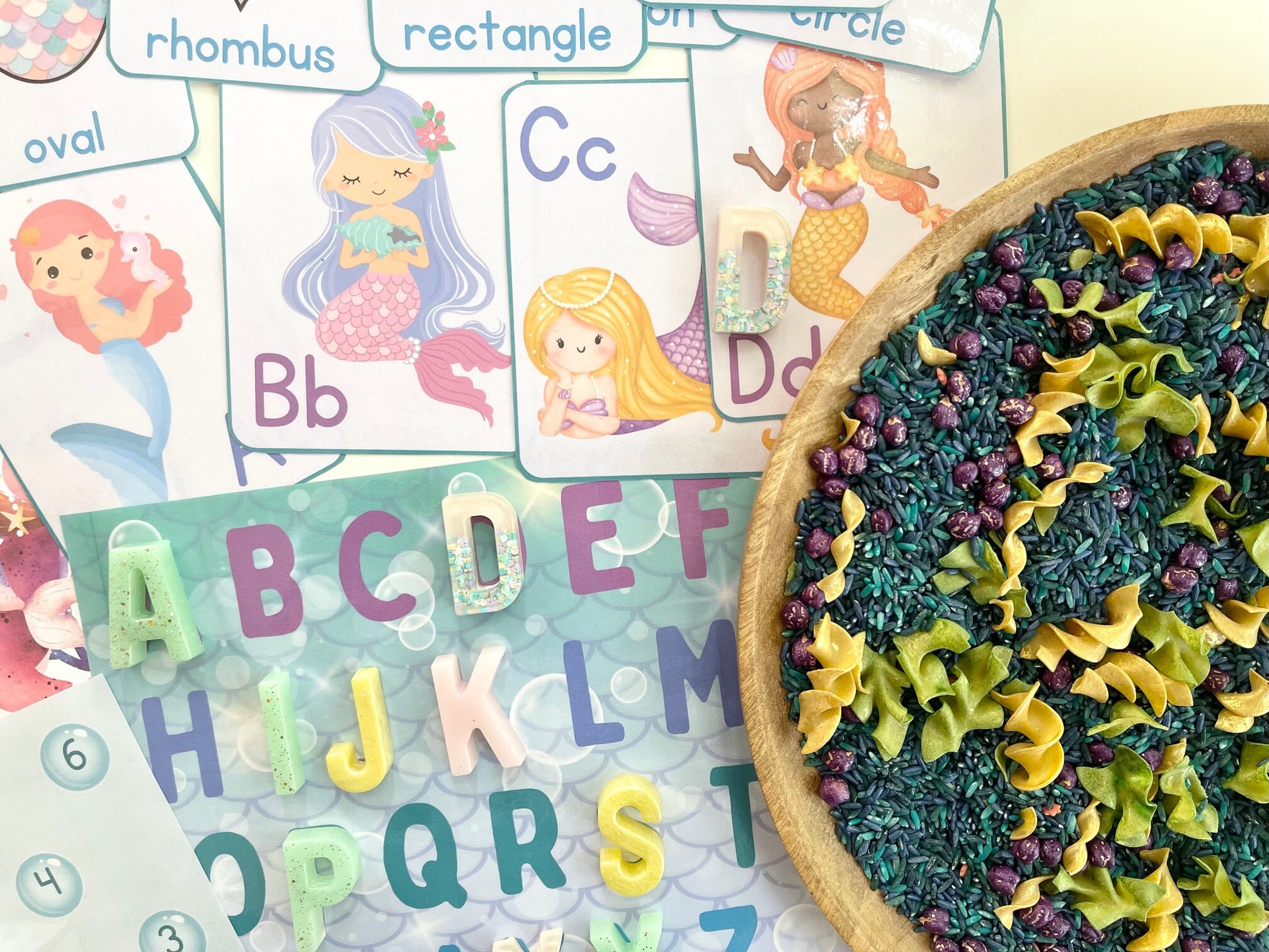 Mermaids Learning Pack, Summer Printables, Preschool Activities for ...