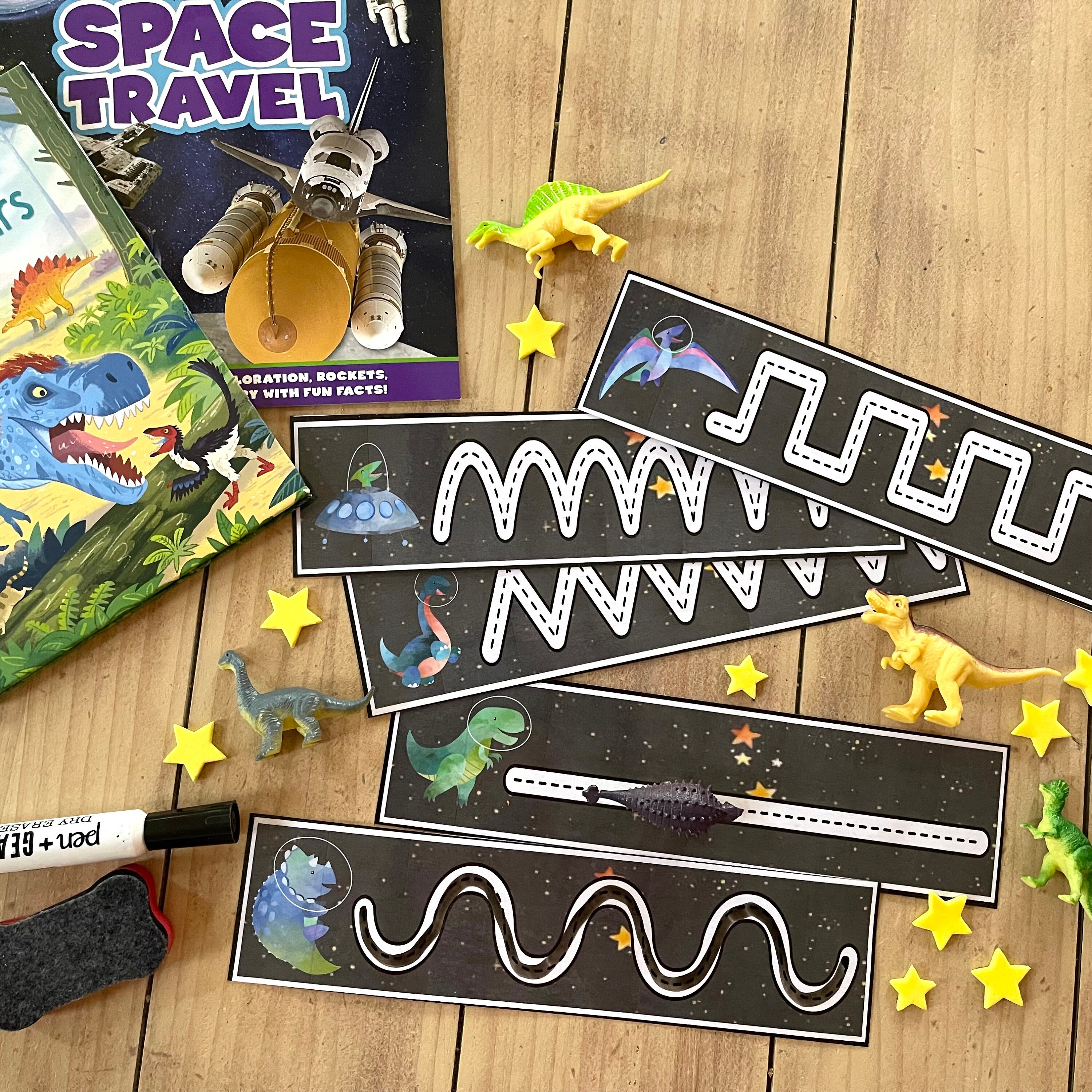 Dinosaurs in Space Printable Activities for Preschool or Toddlers ...