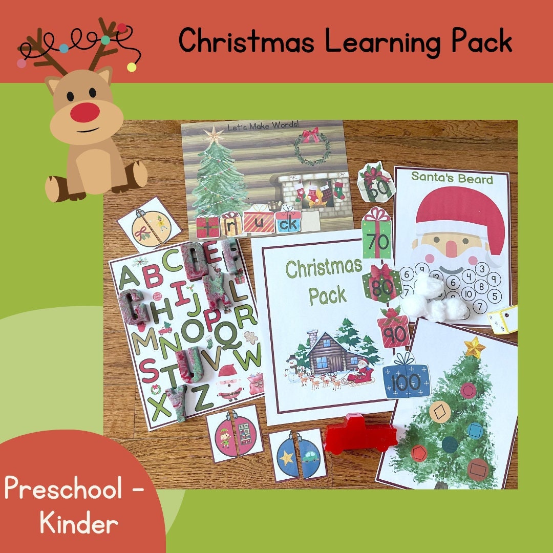 Christmas Learning Pack, Montessori Activities, Christmas Preschool ...