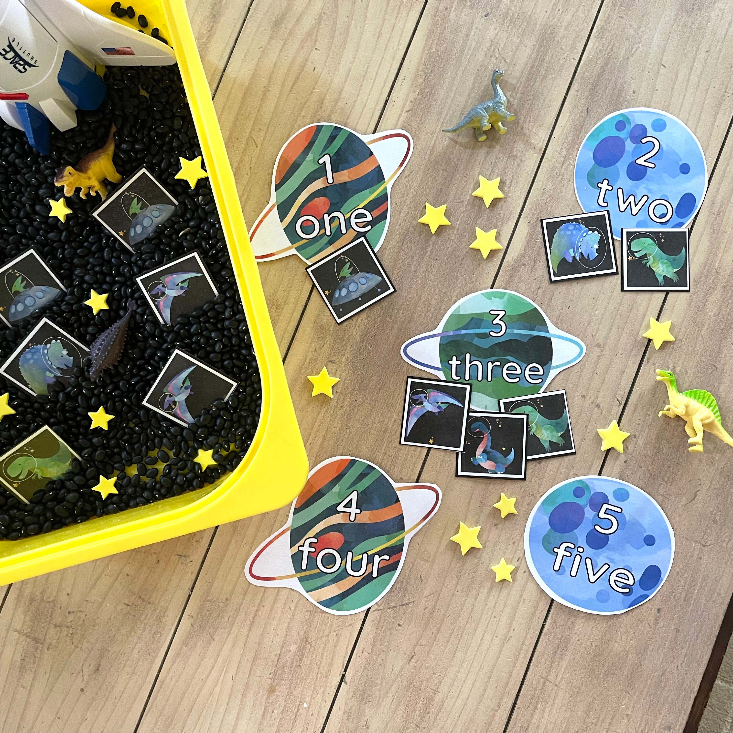 Dinosaurs in Space Printable Activities for Preschool or Toddlers ...