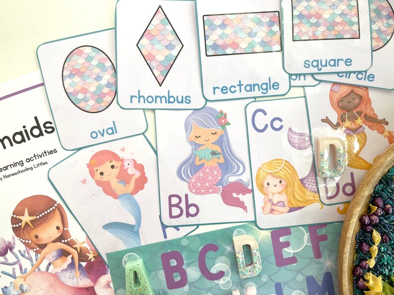 Mermaids Learning Pack, Summer Printables, Preschool Activities for ...