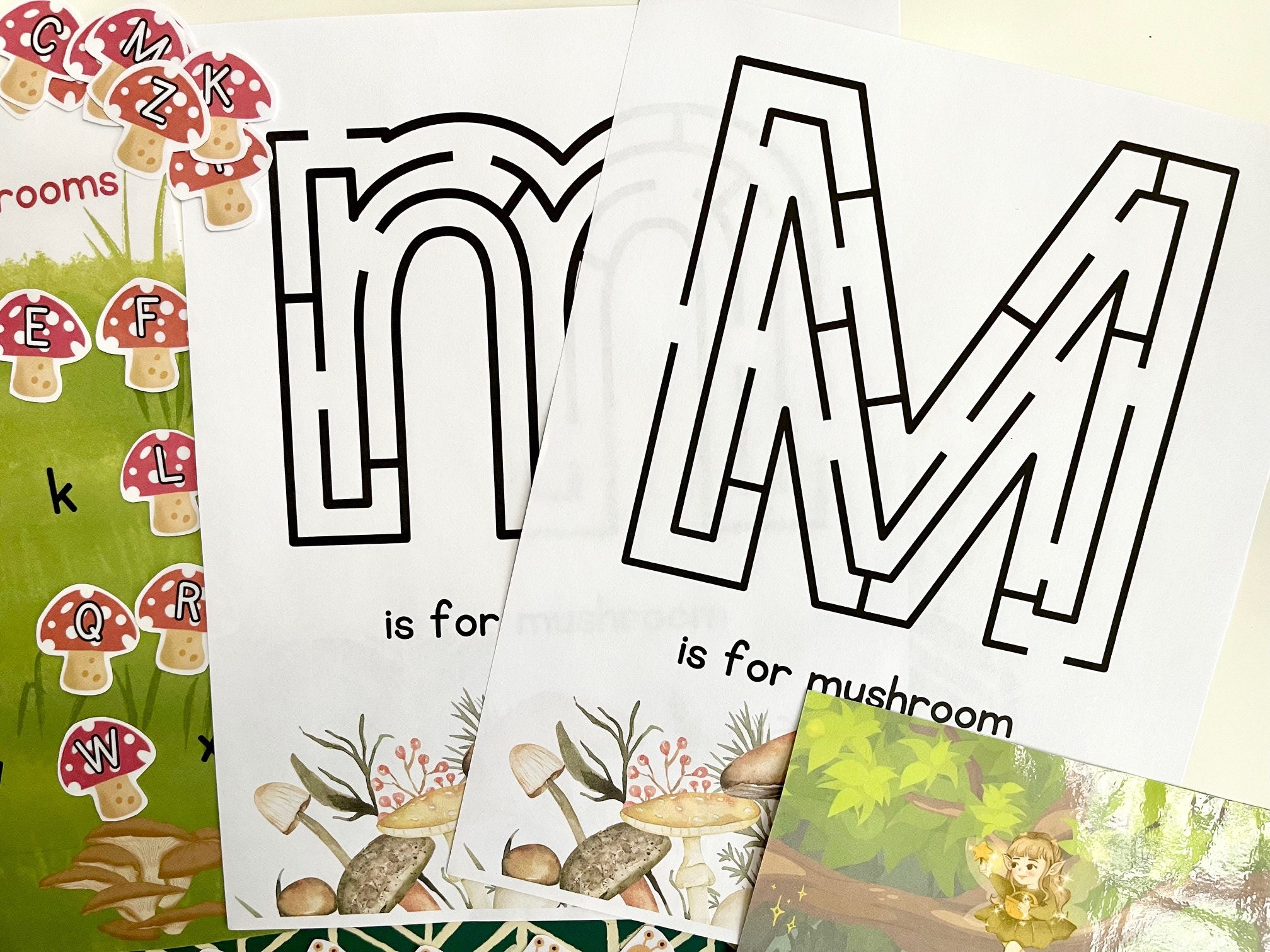 Mushrooms Learning Pack, Homeschool Printables, Sensory Play, Fall ...