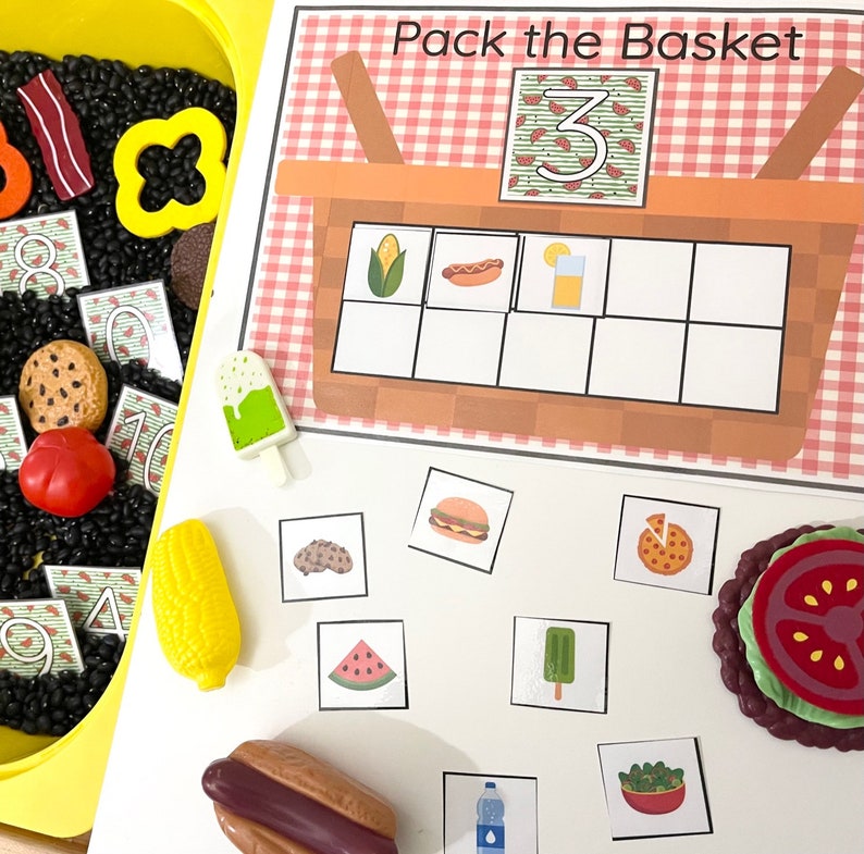 Barbecue Bundle, Summer Preschool Printables, Summer Montessori ...
