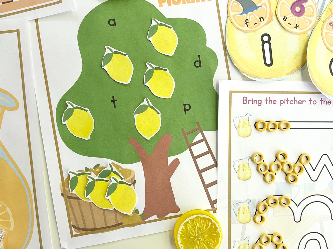 Lemonade Learning Pack, Summer Printables, Preschool Activities for ...