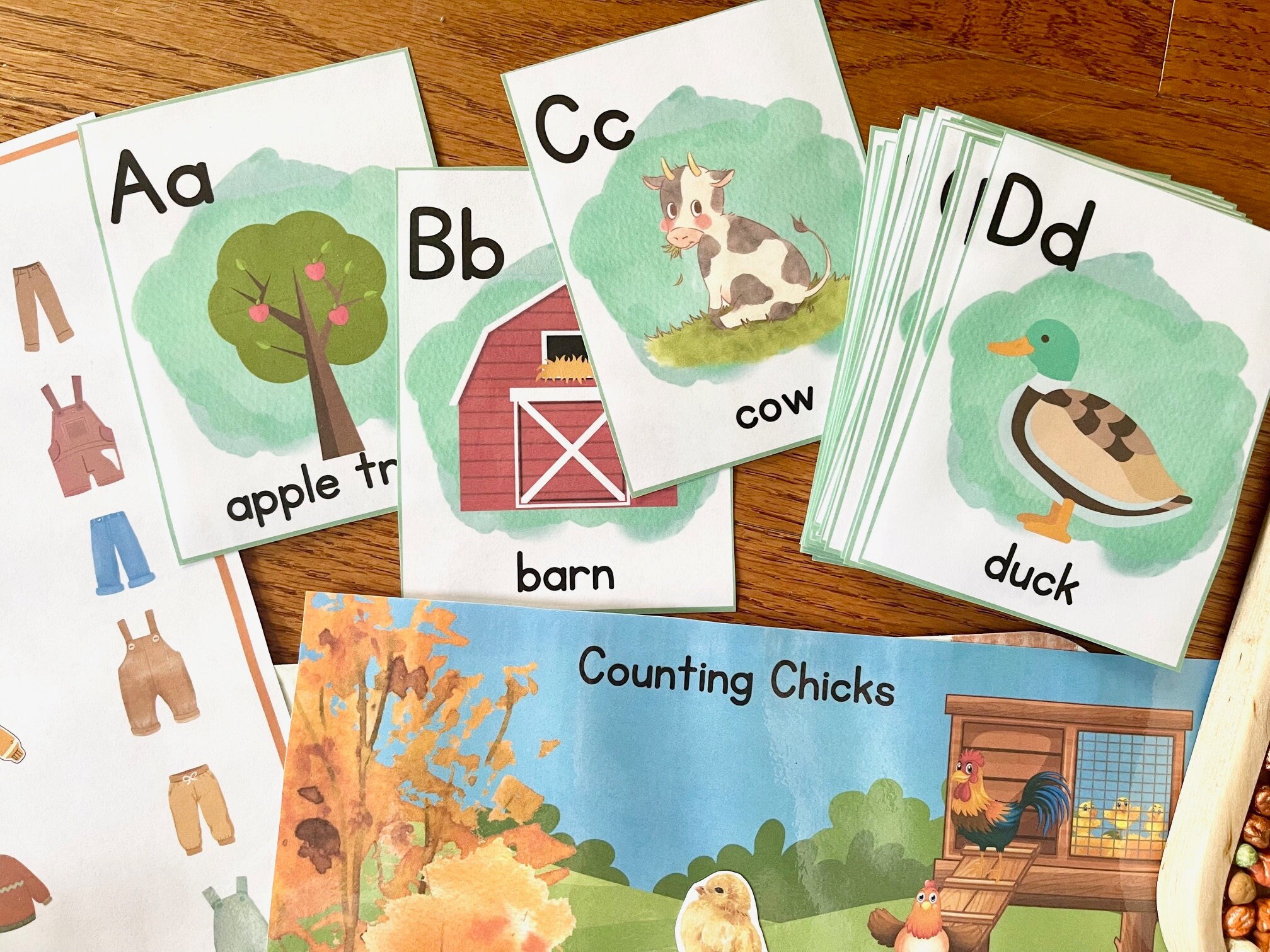 Fall on the Farm Learning Pack, Homeschool Printables, Sensory Play ...