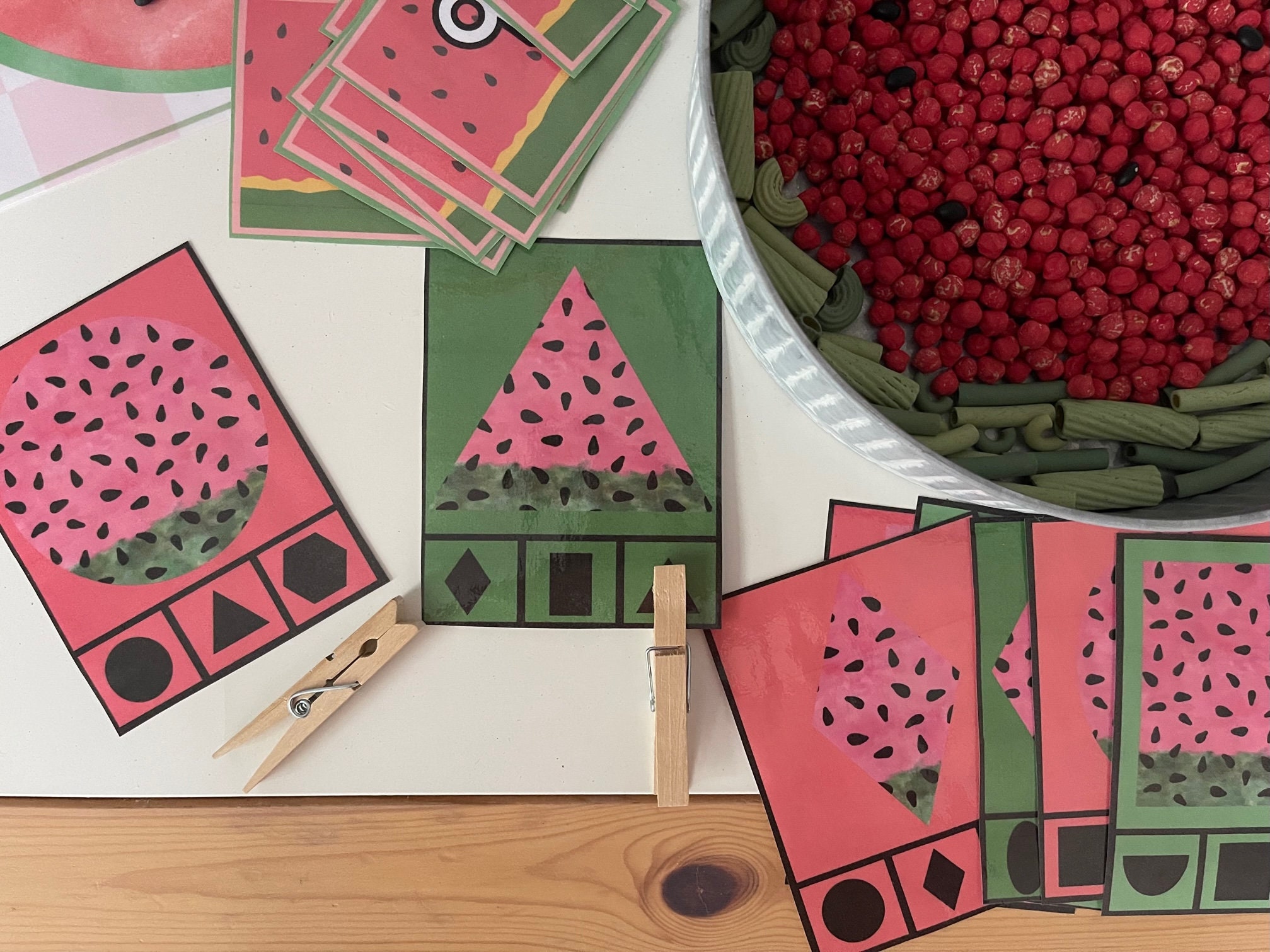Watermelon Learning Pack, Summer Printables, Preschool Activities for ...