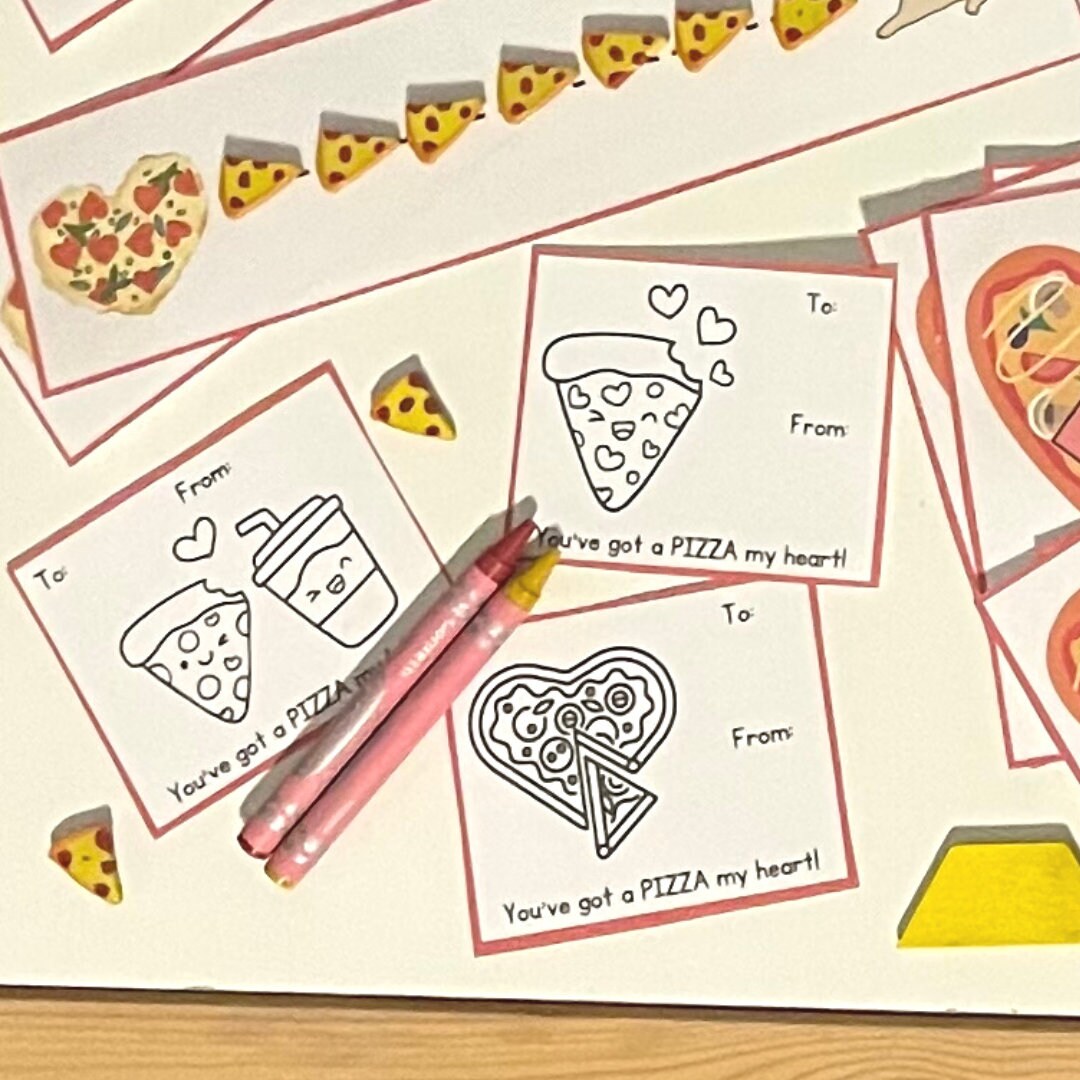 DIGITAL You've Got a PIZZA My Heart Pack Valentine's Day, Preschool ...