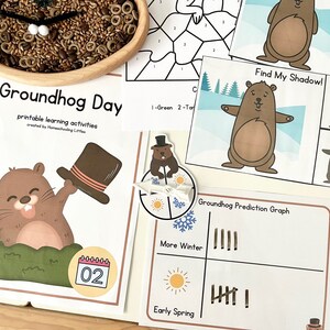 Groundhog Day Learning Pack, Preschool Activities, Homeschool Unit ...