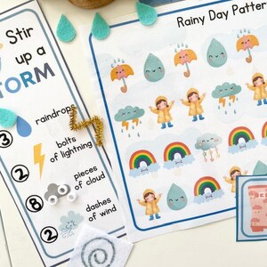 Rainy Days PRESCHOOL - EARLY ELEMENTARY Learning Pack, Spring Preschool ...