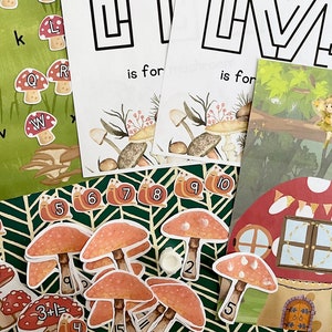 Mushrooms Learning Pack, Homeschool Printables, Sensory Play, Fall ...