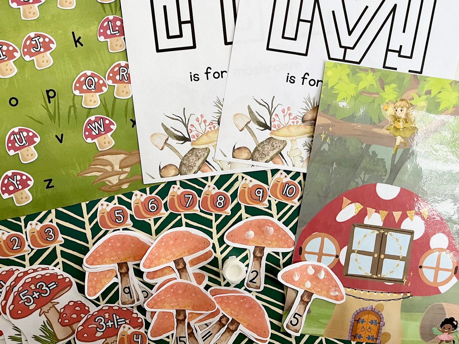 Mushrooms Learning Pack, Homeschool Printables, Sensory Play, Fall ...