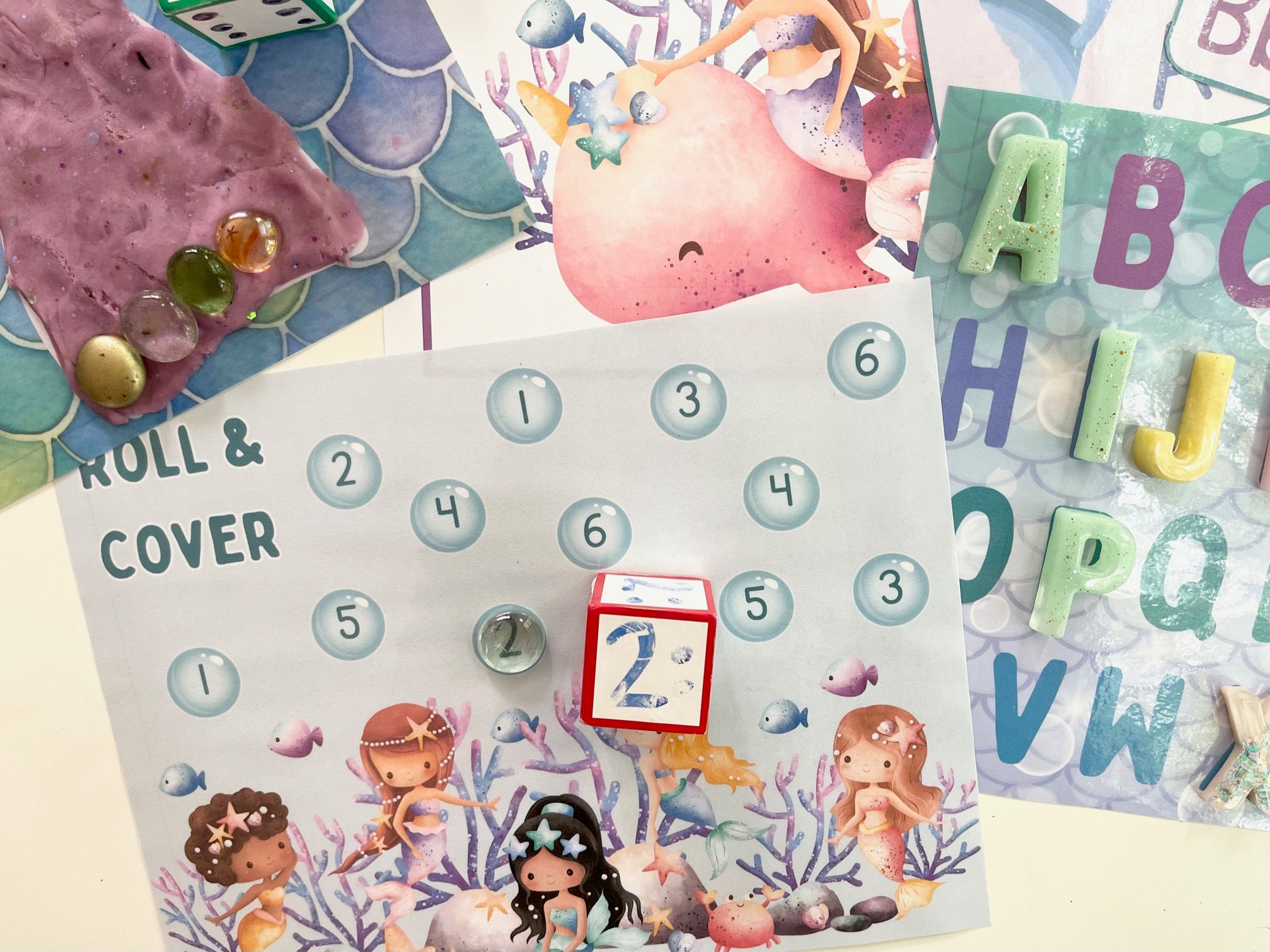 Mermaids Learning Pack, Summer Printables, Preschool Activities for ...