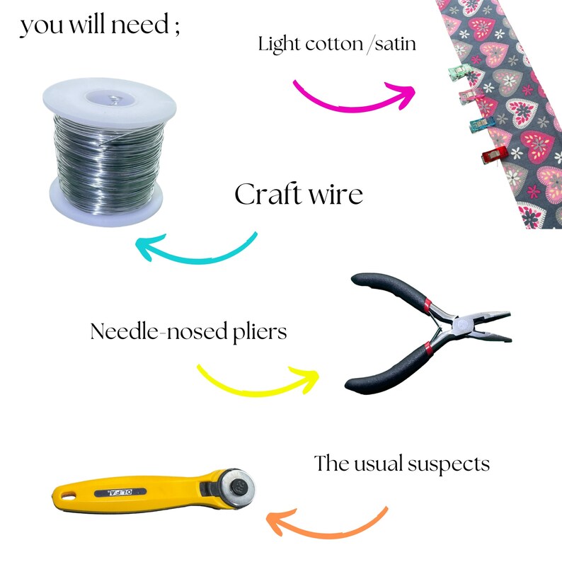 Wire Hair Wrap PDF Sewing Pattern - Etsy