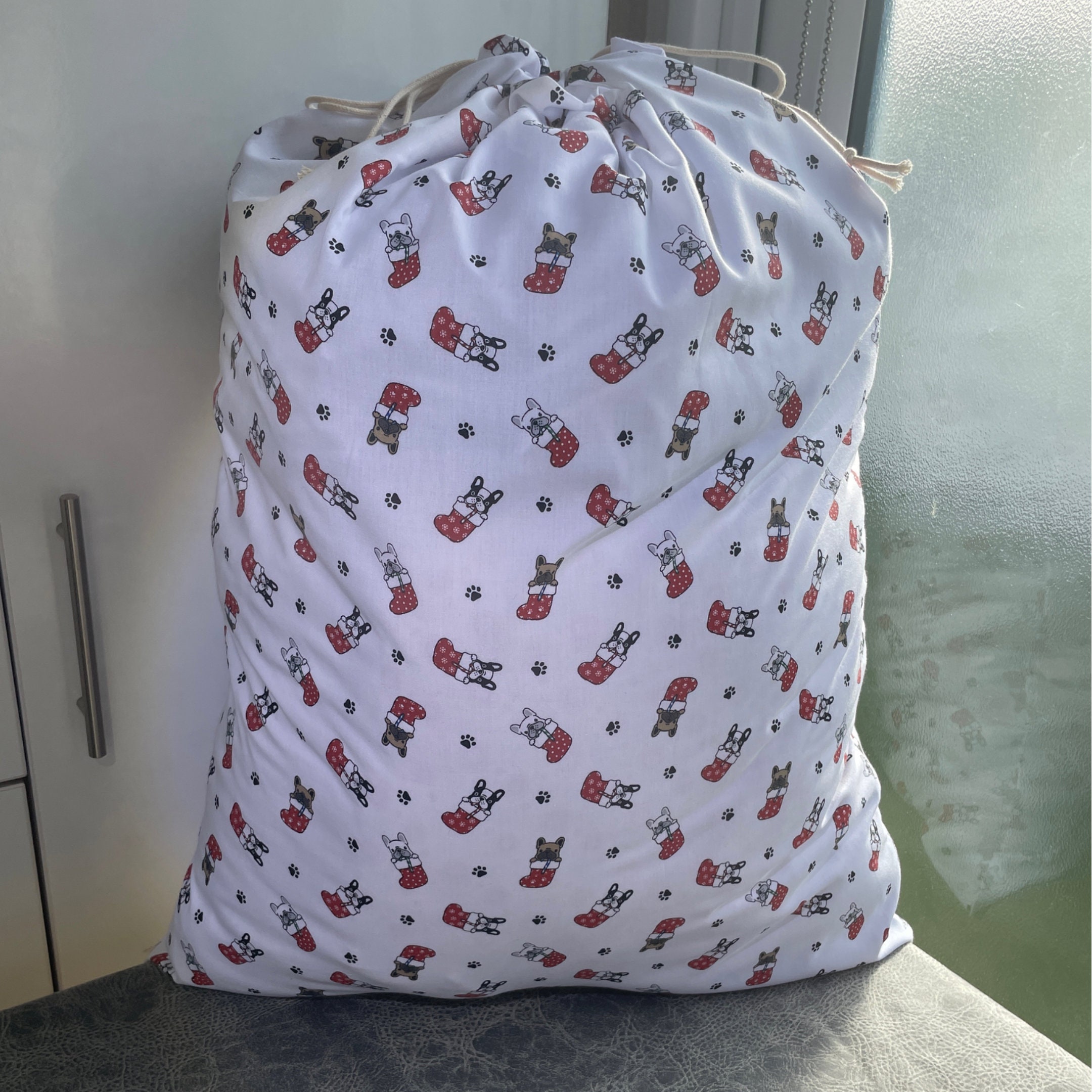 Christmas Drawstring Sacks 5 Sizes - Etsy