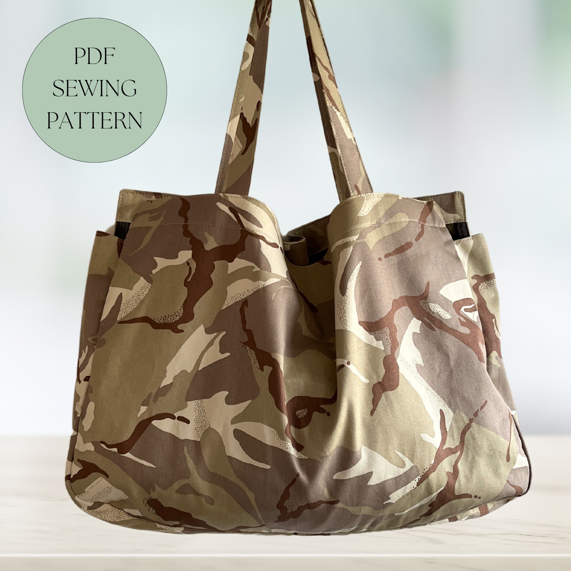 Large Tote Bag Pattern - Etsy