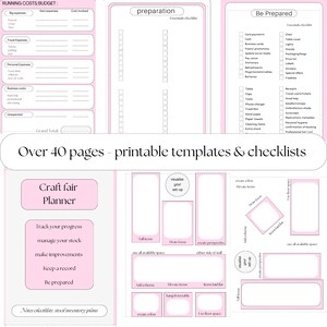 Craft Fair Planner- Printable Templates - Etsy