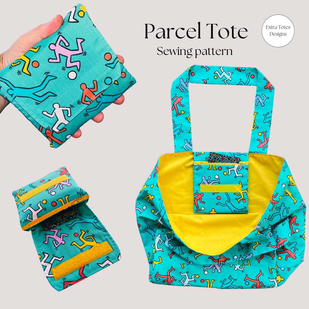 Large Tote Bag in a Pouch Sewing Pattern - Etsy