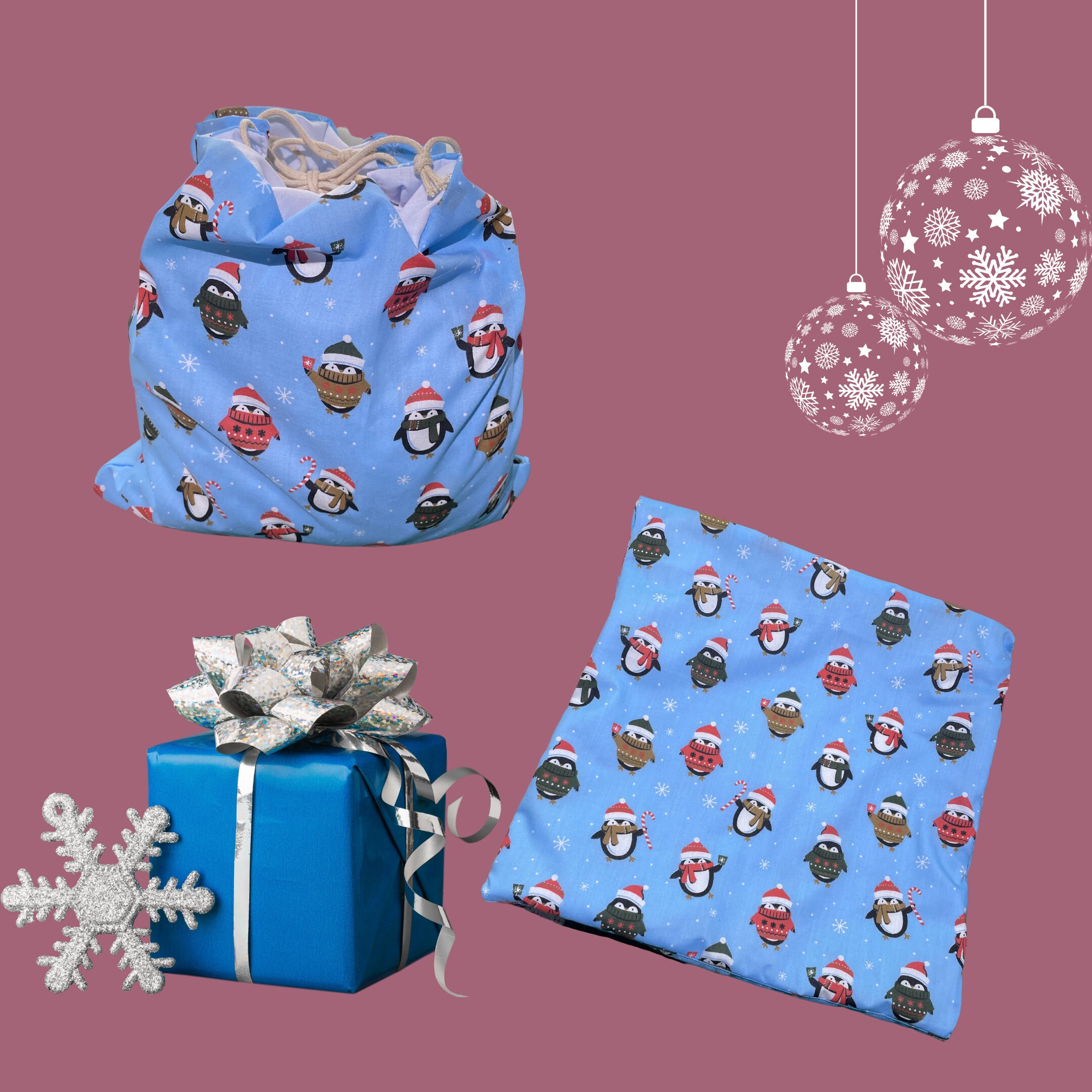 Christmas Drawstring Sacks 5 Sizes - Etsy