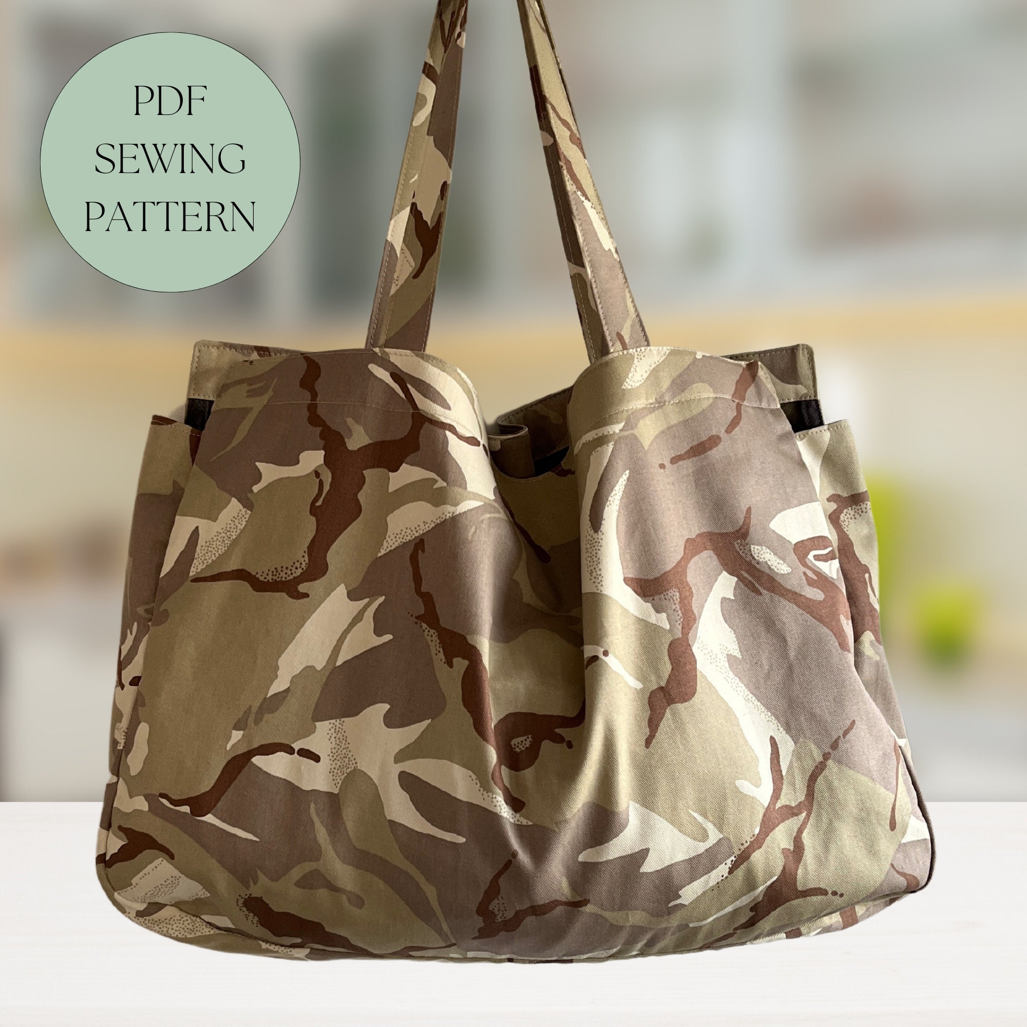 Large Tote Bag Pattern - Etsy