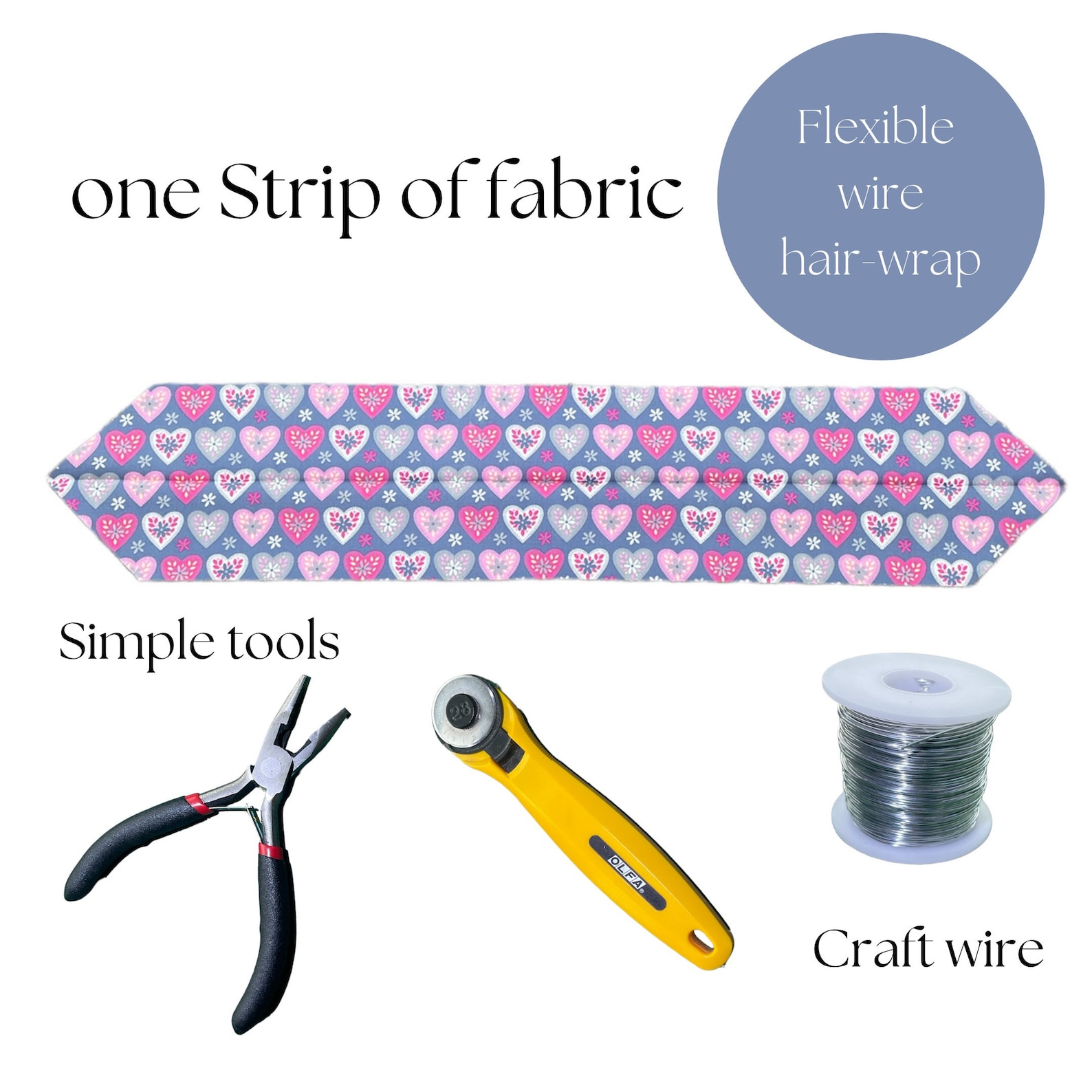 Wire Hair Wrap PDF Sewing Pattern - Etsy