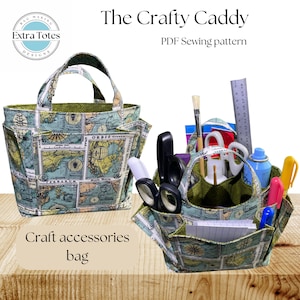 Craft Organiser Bag PDF Sewing Pattern - Etsy