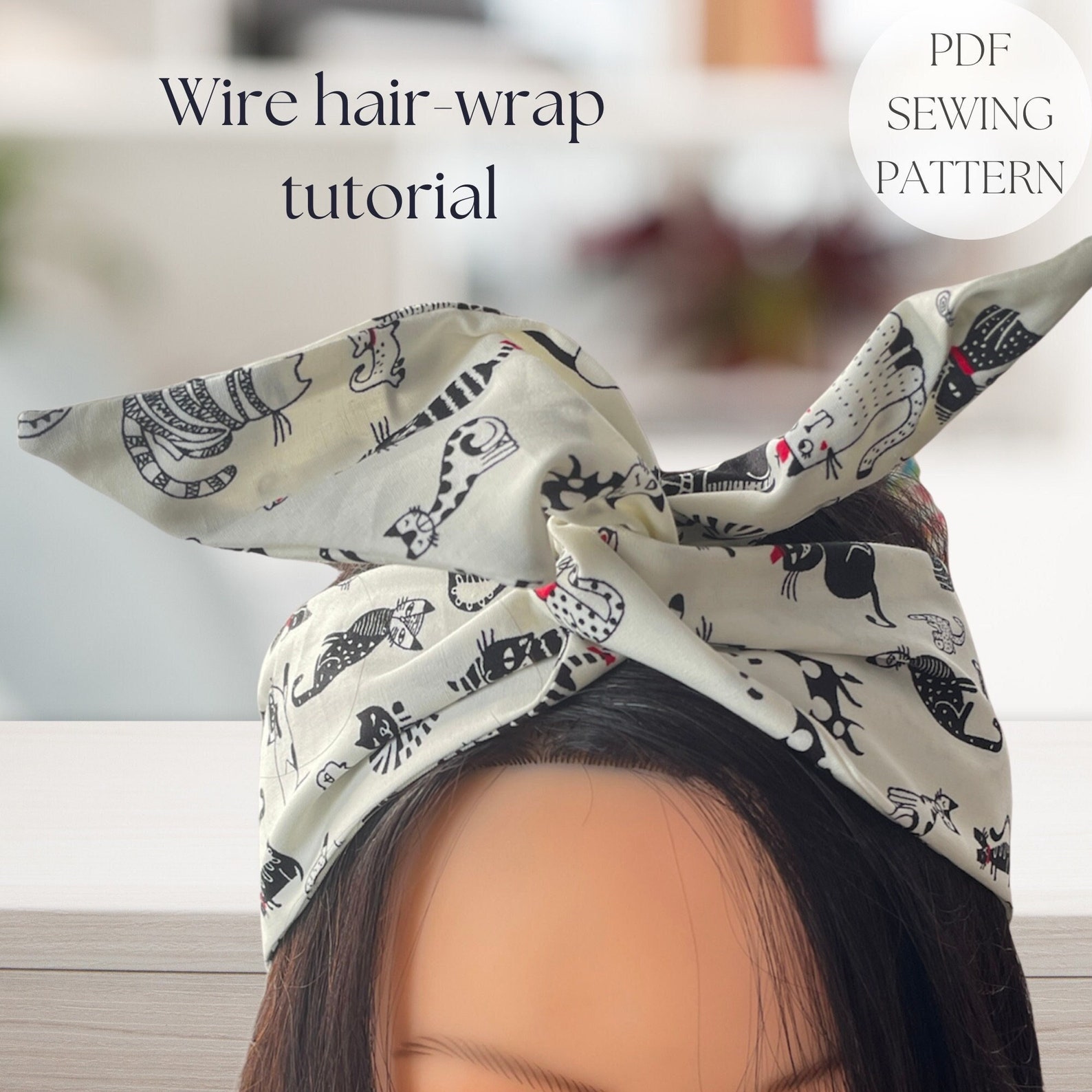 Wire Hair Wrap PDF Sewing Pattern - Etsy