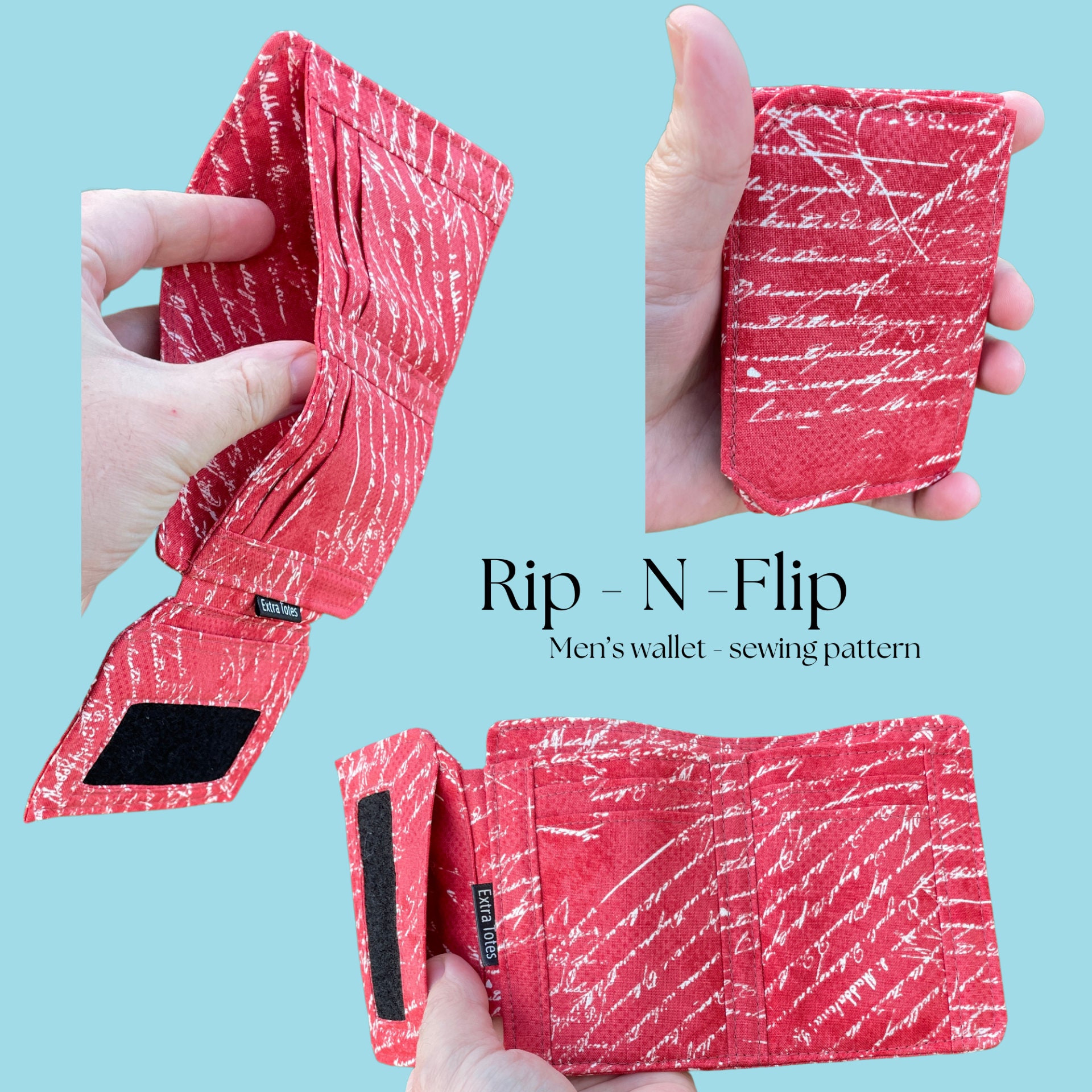 Tri-fold Wallet Sewing Pattern - Etsy