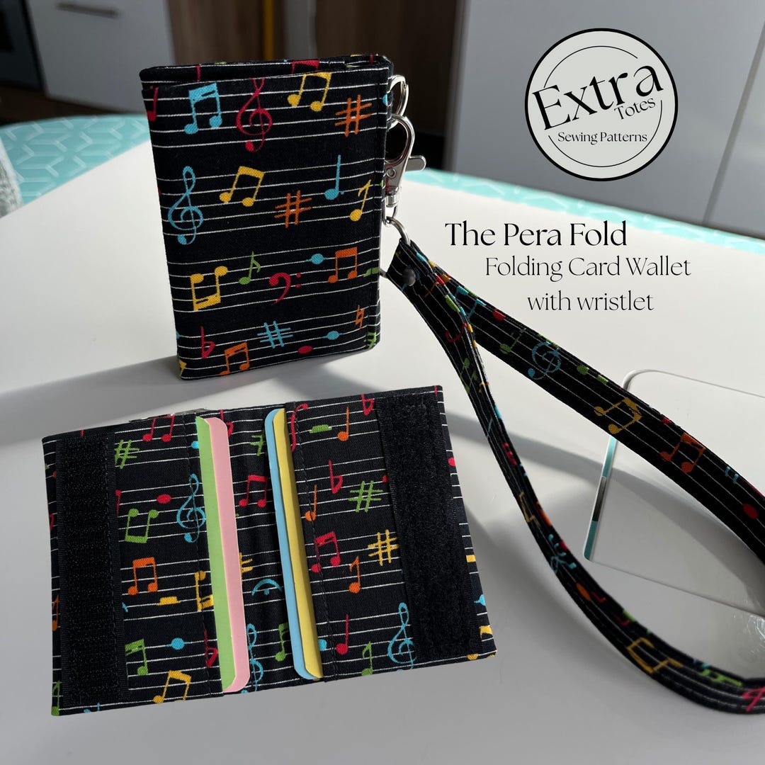 Small Velcro Card Wallet Pattern - Etsy